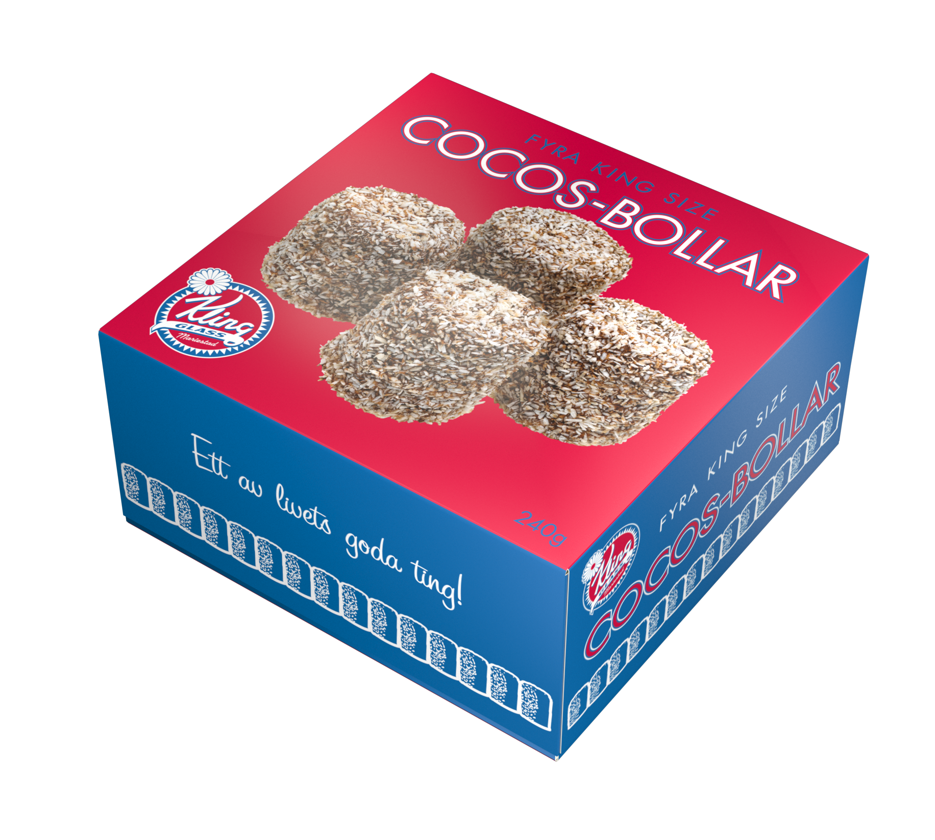 Cocosbollar 4-p - Kling Glass