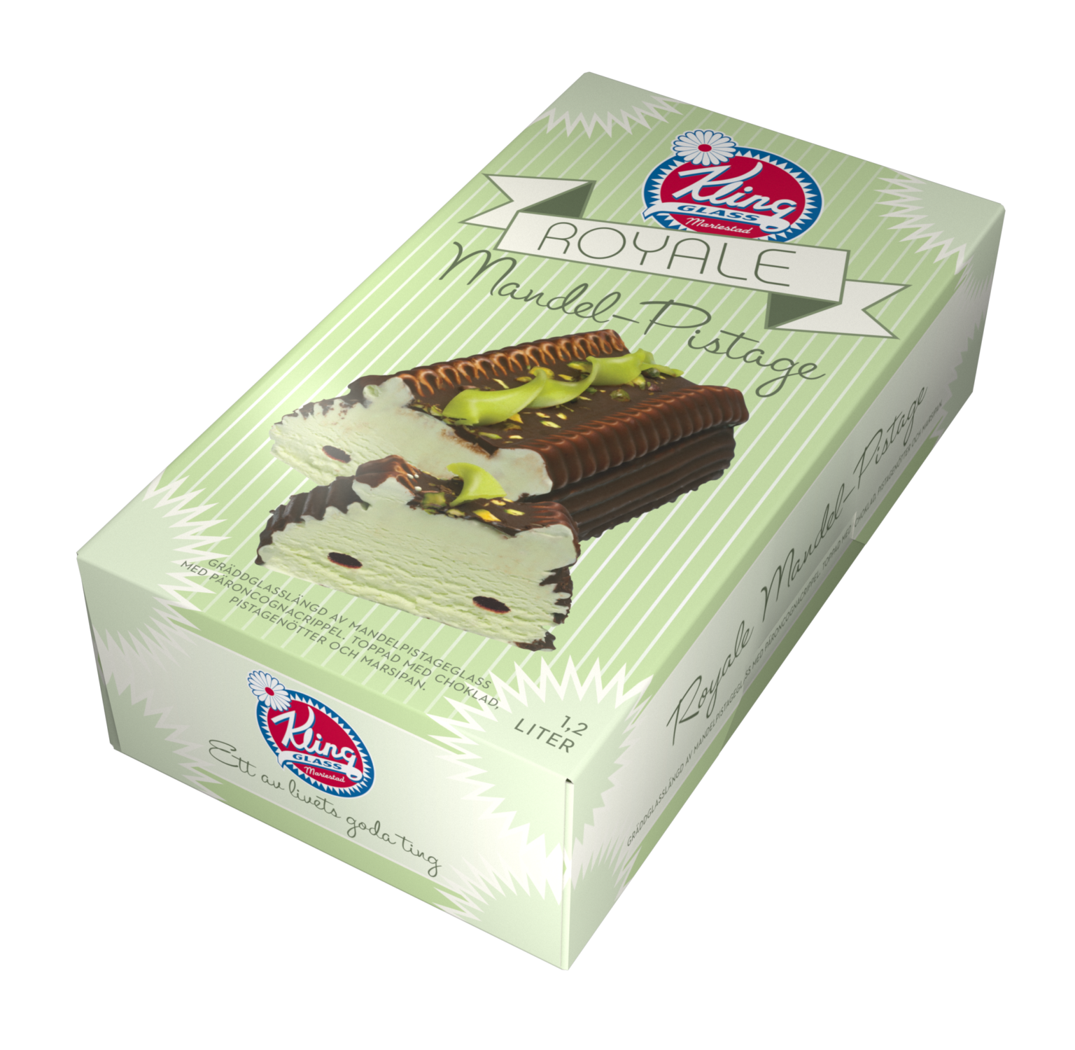 Royale mandel-pistage - Kling Glass